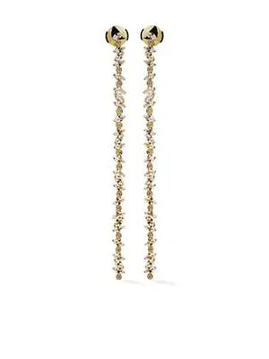 LARK & BERRY 14kt Gold Sapphire And Diamond Drop Earrings - Yellow