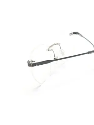 Dunhill Geometric-frame Eyeglasses - Silver