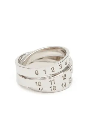 MAISON MARGIELA Triple Stacked Ring - Silver