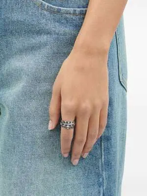 MAISON MARGIELA Triple Stacked Ring - Silver
