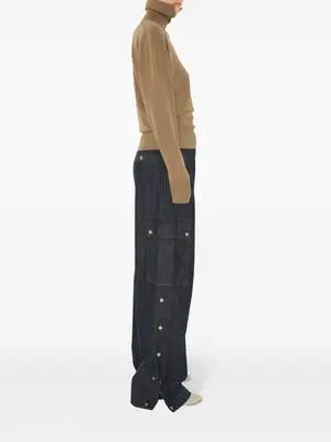 Burberry High-neck Wool Jumper - Brown