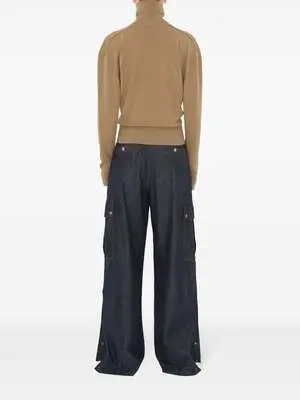 Burberry High-neck Wool Jumper - Brown