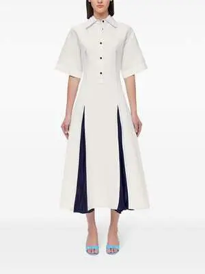 FERRAGAMO Satin-inlay Shirtdress