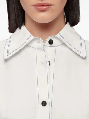 FERRAGAMO Satin-inlay Shirtdress