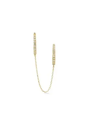 LARK & BERRY 14kt Yellow Diamond Hoop Earrings - Gold