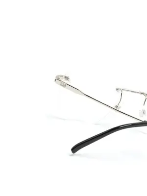 Dunhill Geometric-frame Glasses - Black