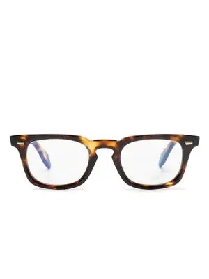 CUTLER & GROSS 1406 Square-frame Eyeglasses - Brown