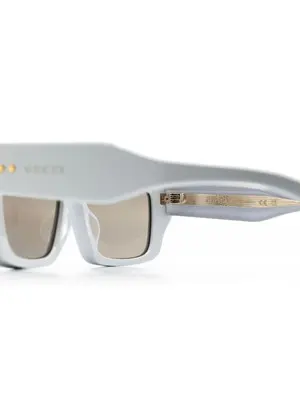 Gucci Gg1529s Rectangle-frame Sunglasses - Grey