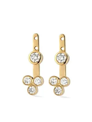LARK & BERRY 14kt Yellow Diamond Trinity Earrings - Gold