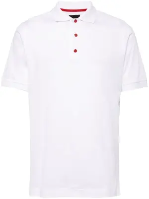 Kiton Fine-knit Cotton Polo Shirt - White