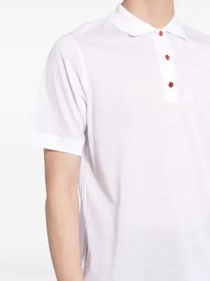 Kiton Fine-knit Cotton Polo Shirt - White
