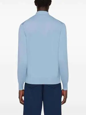 FERRAGAMO Logo-embroidered Polo Shirt - Blue