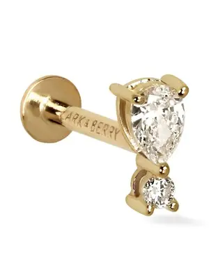 LARK & BERRY 14kt Yellow Noble Diamond Stud Earring
