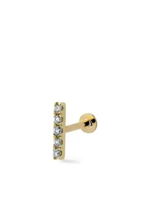 LARK & BERRY 14kt Yellow Modernist Diamond Single Earring - Gold