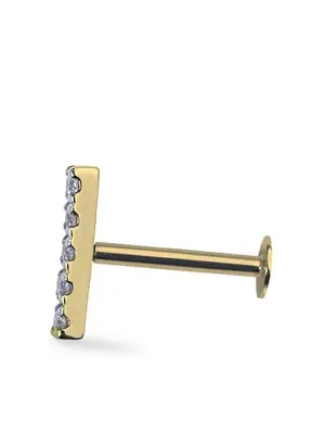 LARK & BERRY 14kt Yellow Modernist Diamond Single Earring - Gold