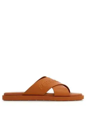 FERRAGAMO Leather Crossover Sandals