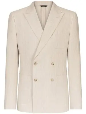 Dolce & Gabbana Pinstriped Linen Blazer