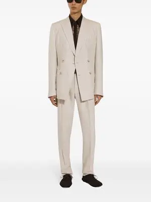 Dolce & Gabbana Pinstriped Linen Blazer