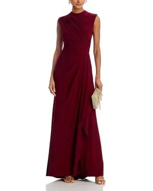 Aqua Draped Gown Exclusive - Bordeaux