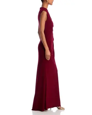 Aqua Draped Gown Exclusive - Bordeaux