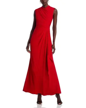 Aqua Draped Gown - Aqua Exclusive Red