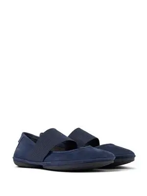 Camper Right Nina Suede Ballerinas - Blue
