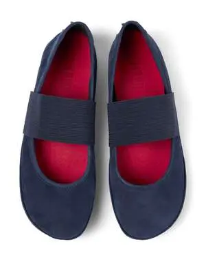 Camper Right Nina Suede Ballerinas - Blue