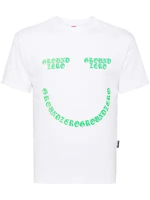 GROUND ZERO Logo-print T-shirt - White