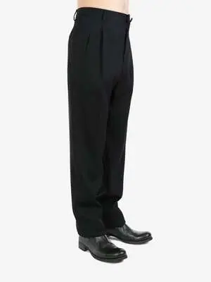 LANVIN High-waisted Tapered-leg Wool Trousers