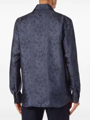 BILLIONAIRE Monogram Silk Shirt