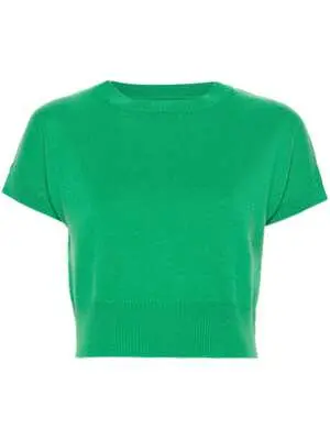 TEDDY CASHMERE Genova Crop Top - Green