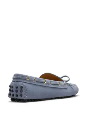 Car Shoe Suede Driving Shoes - Blue