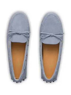 Car Shoe Suede Driving Shoes - Blue