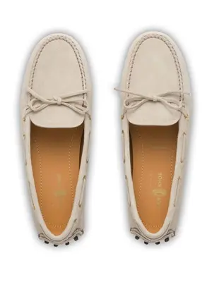 Car Shoe Suede Driving Shoes - Neutrals
