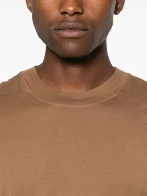 Rick Owens Small Level Organic-cotton T-shirt - Brown