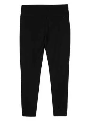Theory Terrance Mid-rise Slim-fit Track Pants - Black