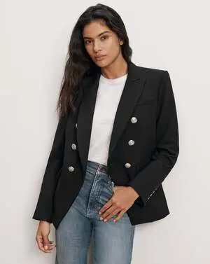Veronica Beard Miller Dickey Jacket Black Gold - Black/silver