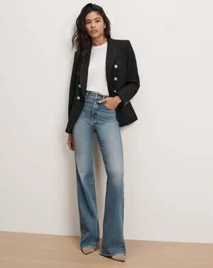 Veronica Beard Miller Dickey Jacket Black Gold - Black/silver