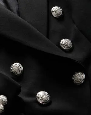 Veronica Beard Miller Dickey Jacket Black Gold - Black/silver