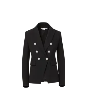 Veronica Beard Miller Dickey Jacket Black Gold - Black/silver