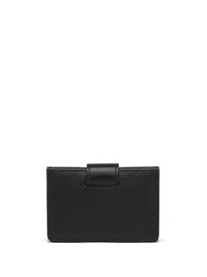 Prada Saffiano Leather Card Holder - Black