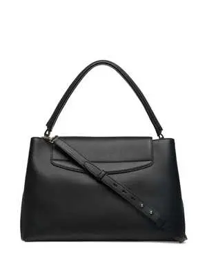 Bally Lock Me Leather Tote - Black