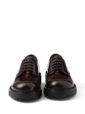 Prada Brushed Leather Derby Shoes
