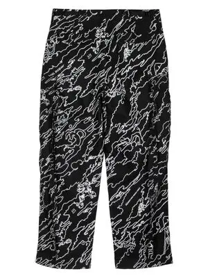 MAHARISHI Maha Basquiat Cargo Trousers - Black