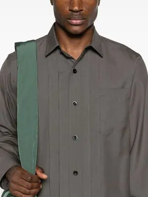 Sacai Pleated Button-up Shirt