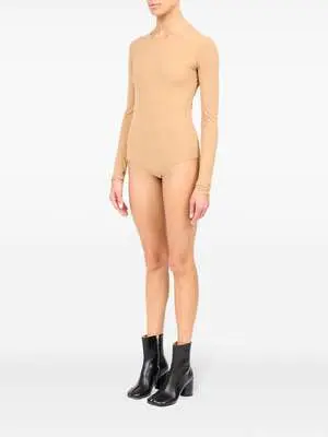 MAISON MARGIELA Numbers-motif Bodysuit - Neutrals