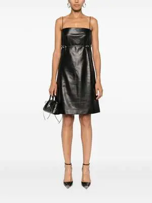 Givenchy Belted Leather Mini Dress