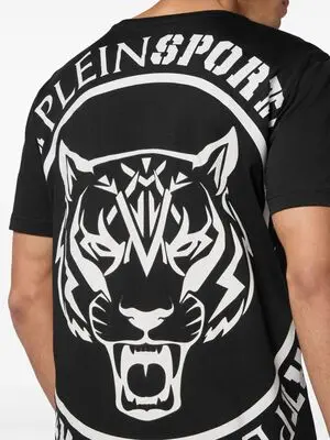 PLEIN SPORT Carbon Tiger Print T-shirt