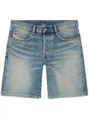 DIESEL® Straight-leg Denim Shorts - Blue