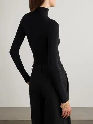 Commando Ballet Stretch-jersey Thong Turtleneck Bodysuit